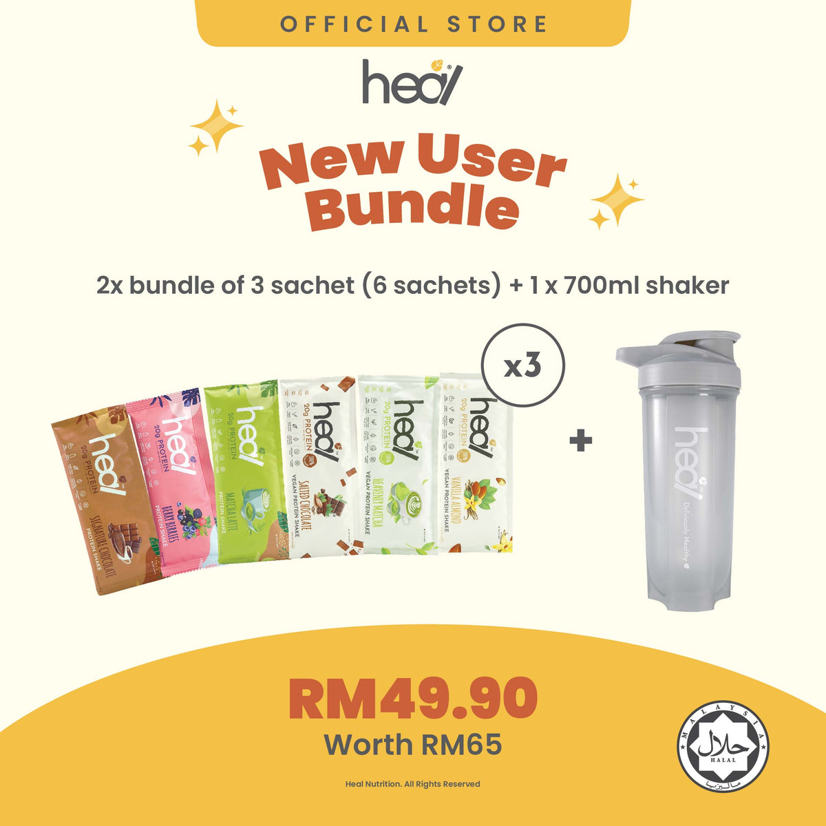 NEW TO HEAL BUNDLE (Worth RM70) FREE SHIPPING - HALAL – Heal Nutrition MY