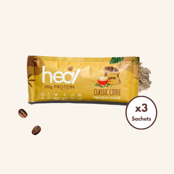 Heal Classic Coffee Protein Shake 3x Sachets Bundle (36g) – Heal ...
