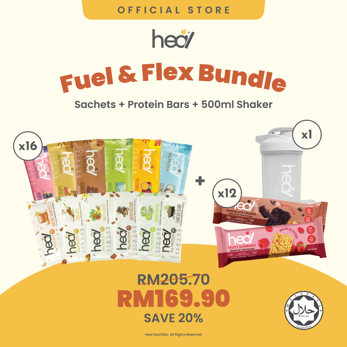 Fuel & Flex Bundle (Worth 205) - Halal – Heal Nutrition MY