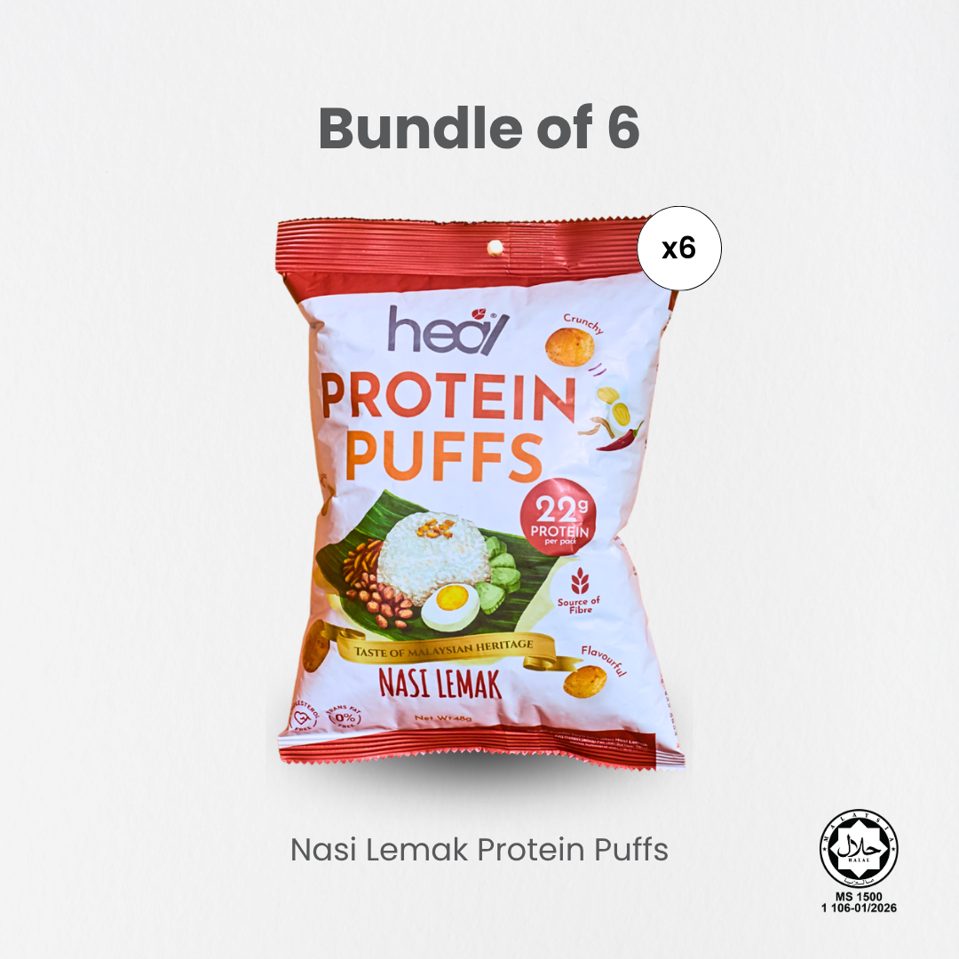 Heal Protein Puffs – Nasi Lemak (48g) • 20g Protein • High Fibre • Gui ...